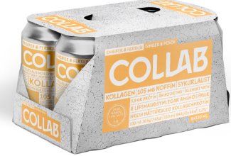 COLLAB Engifer og ferskja 6 x 330 - Heimkaup.is