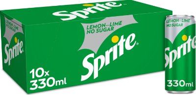 Sprite no sugar 330ml dós 10pk - Heimkaup.is