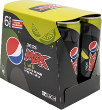 Pepsi Max Lime 0,33L 6pack - Heimkaup.is